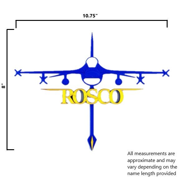 F16 Jet Fighter Military Airplane Personalized Cake Topper - Etsy