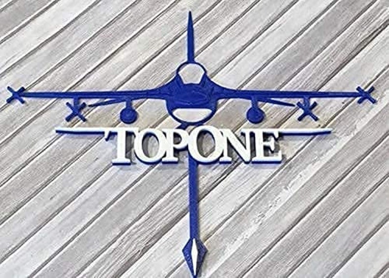 F16 Jet Fighter Military Airplane Personalized Cake Topper - Etsy