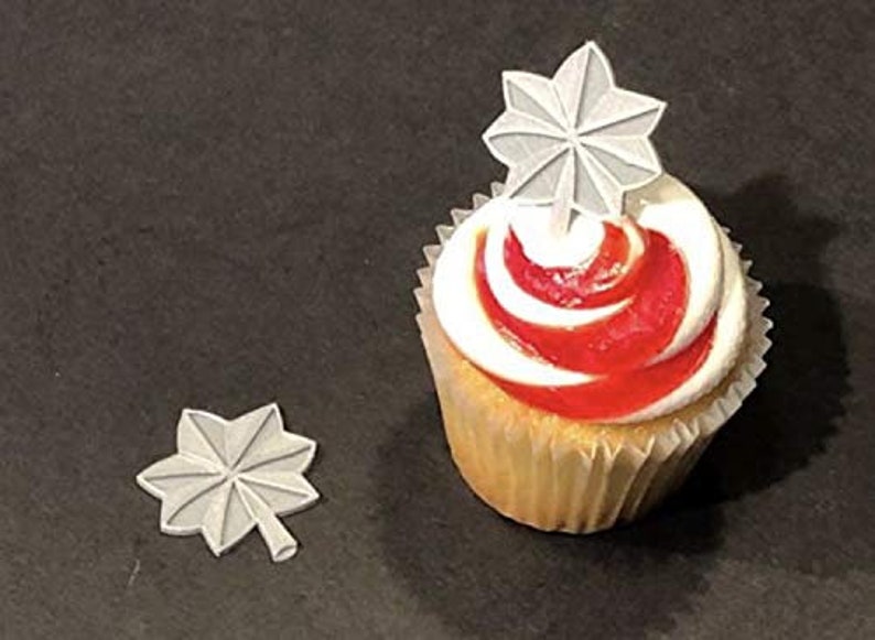 Major LTC Lt Colonel Oak Leaf Military Cupcake Toppers 1 | Etsy