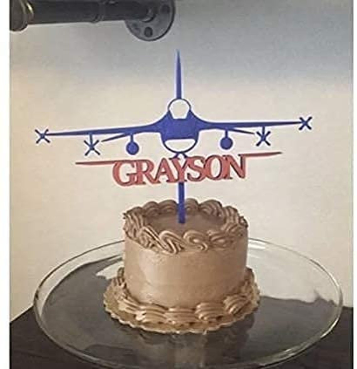F16 Jet Fighter Military Airplane Personalized Cake Topper - Etsy