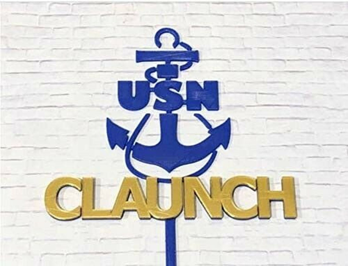 Navy Insignia Personalized US Military Cake Topper - Etsy
