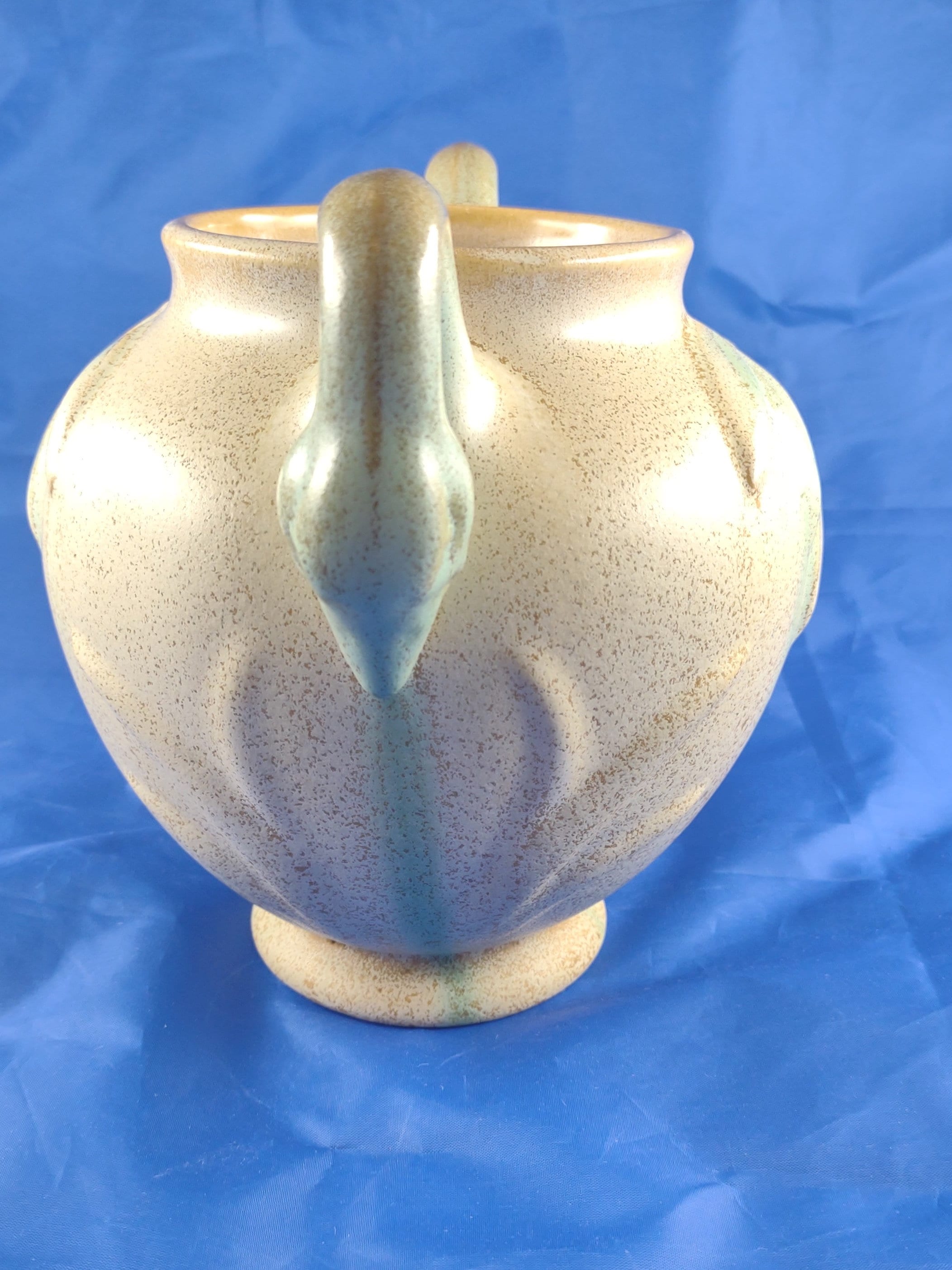 Weller Pottery - Patricia 6" Swan Handle Vase - Geese Handle Duck - Etsy