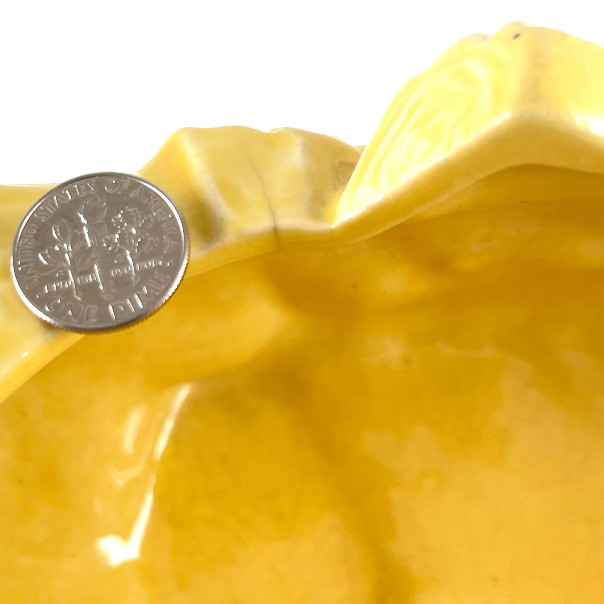 Mccoy Pottery Glossy Yellow Log Planter 631 Log Motif Planting Dish ...