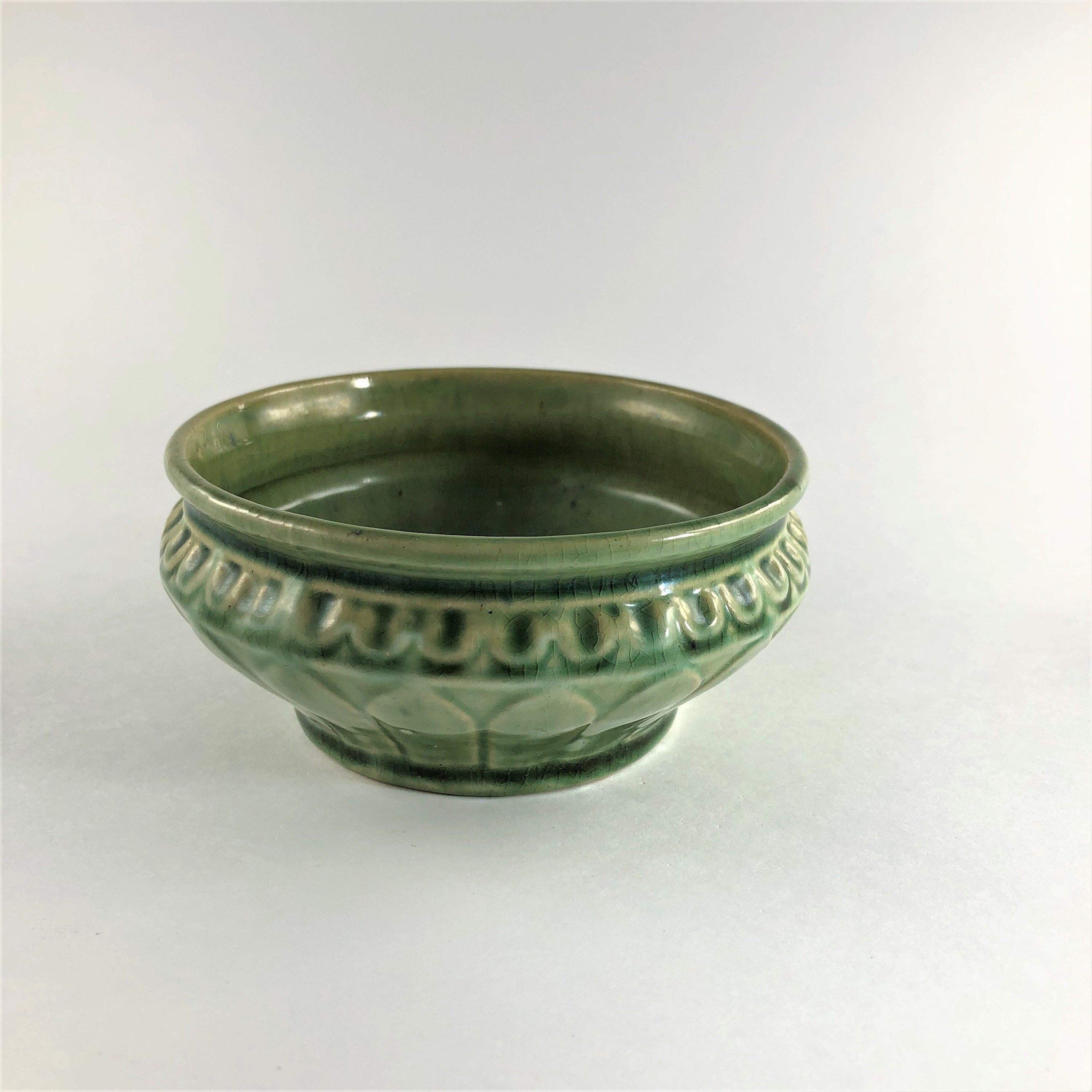 Beautiful Early 1900's Gloss Green Weller Pottery Orris Ware Arts ...