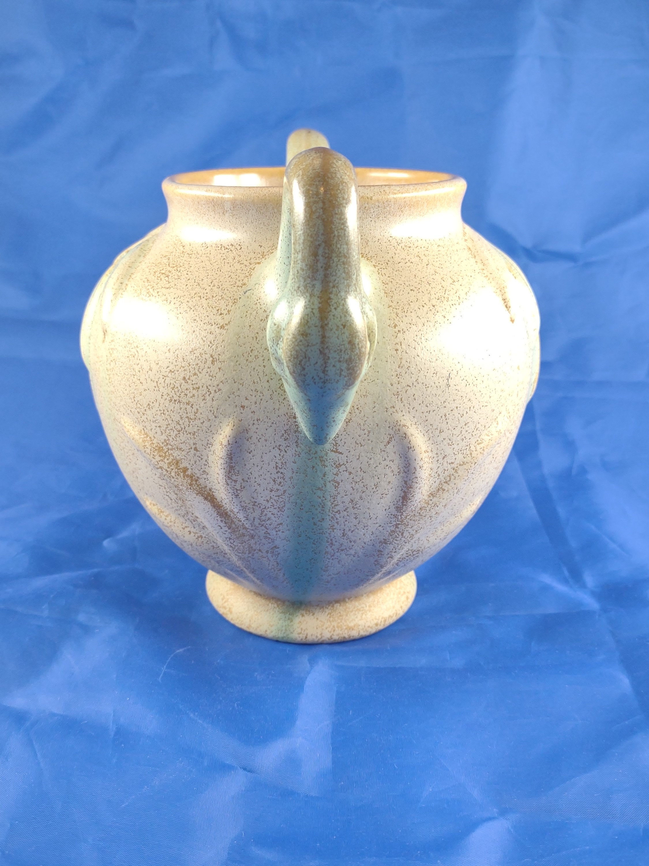 Weller Pottery - Patricia 6" Swan Handle Vase - Geese Handle Duck - Etsy