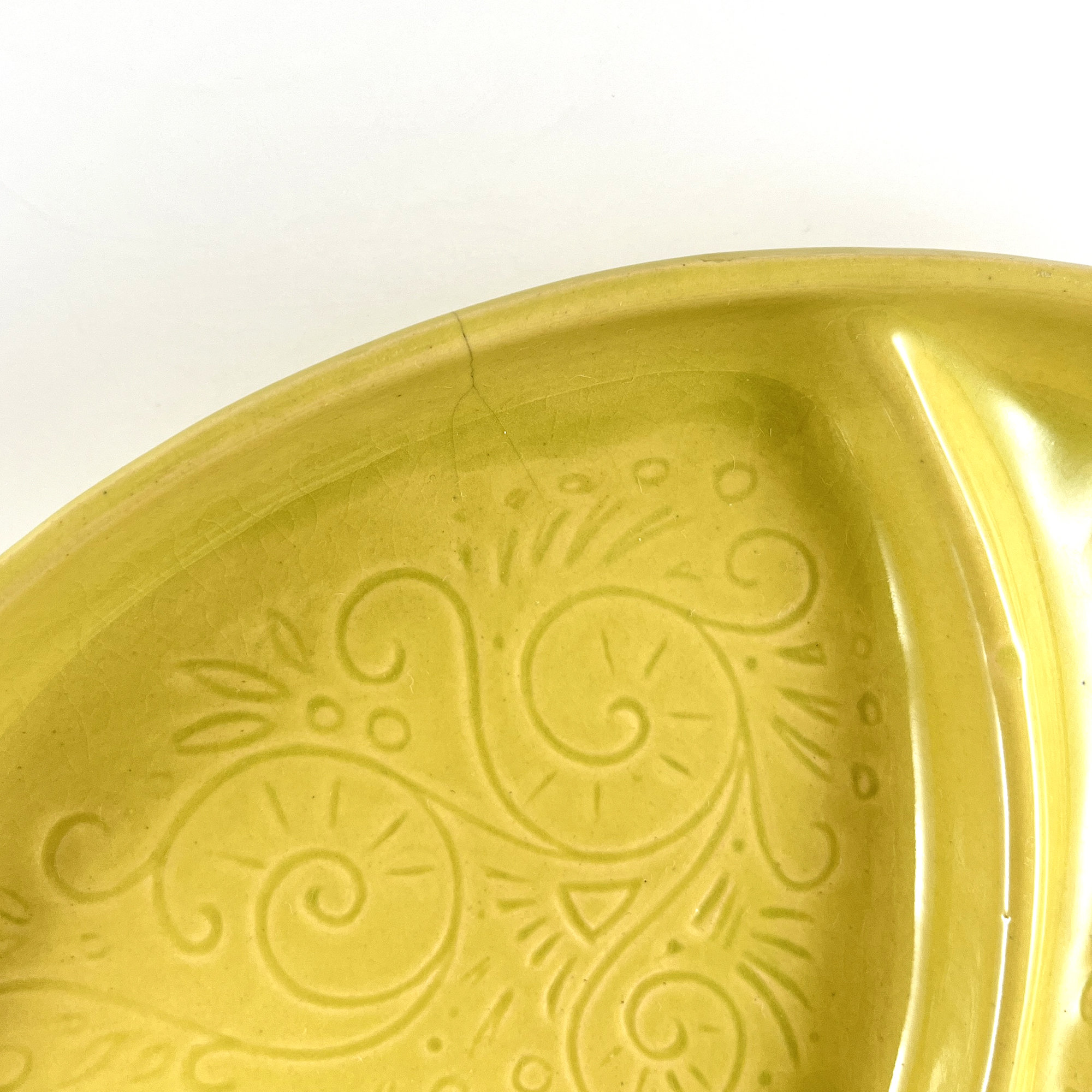 Nelson Mccoy Pottery Modern Interlocking Teardrop Serving Dishes Yin ...