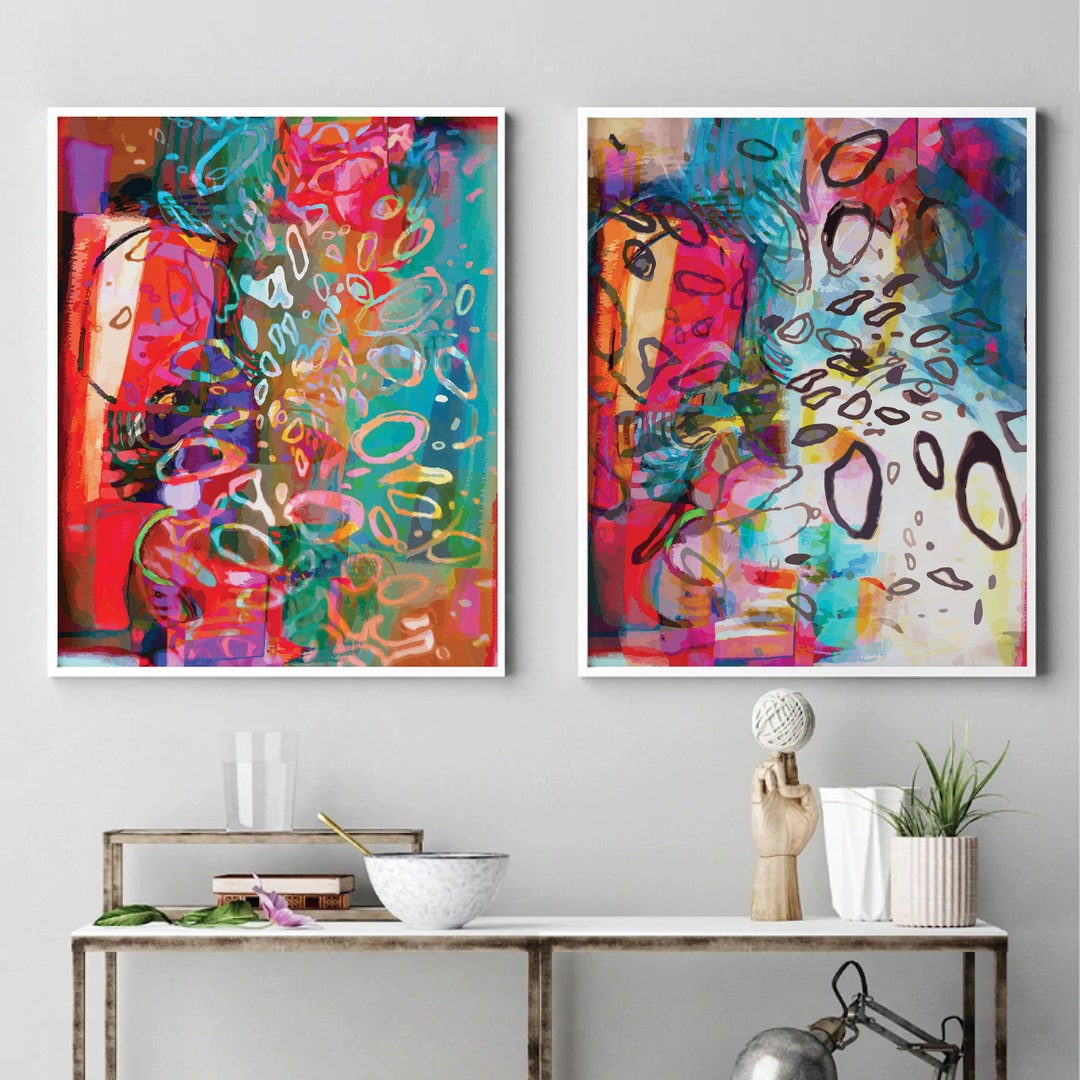 Abstract Collection 2pc Set Digital Art Limited Edition - Etsy