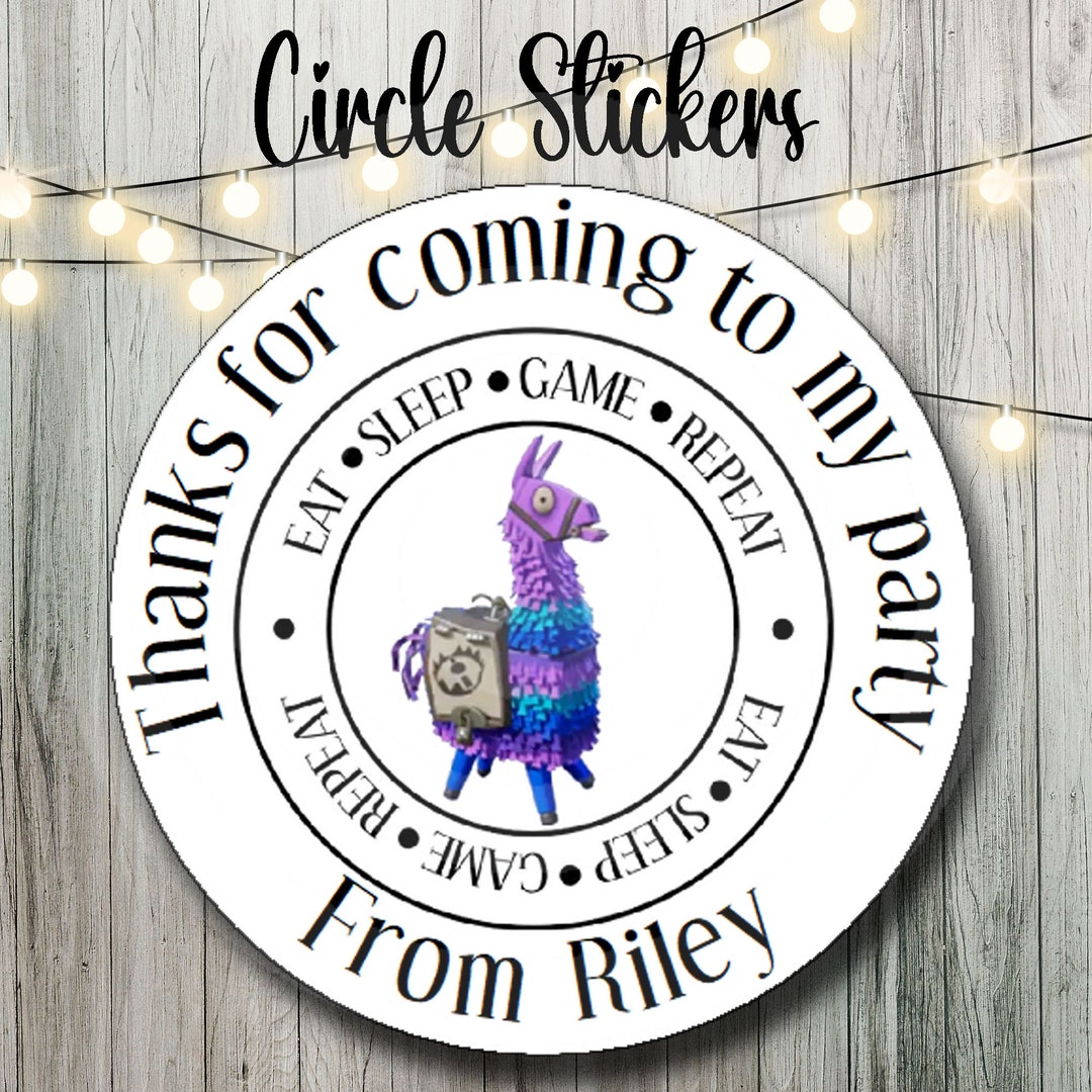 Matt Finish Stickers / Labels F O R T N I T E Personalised - Etsy