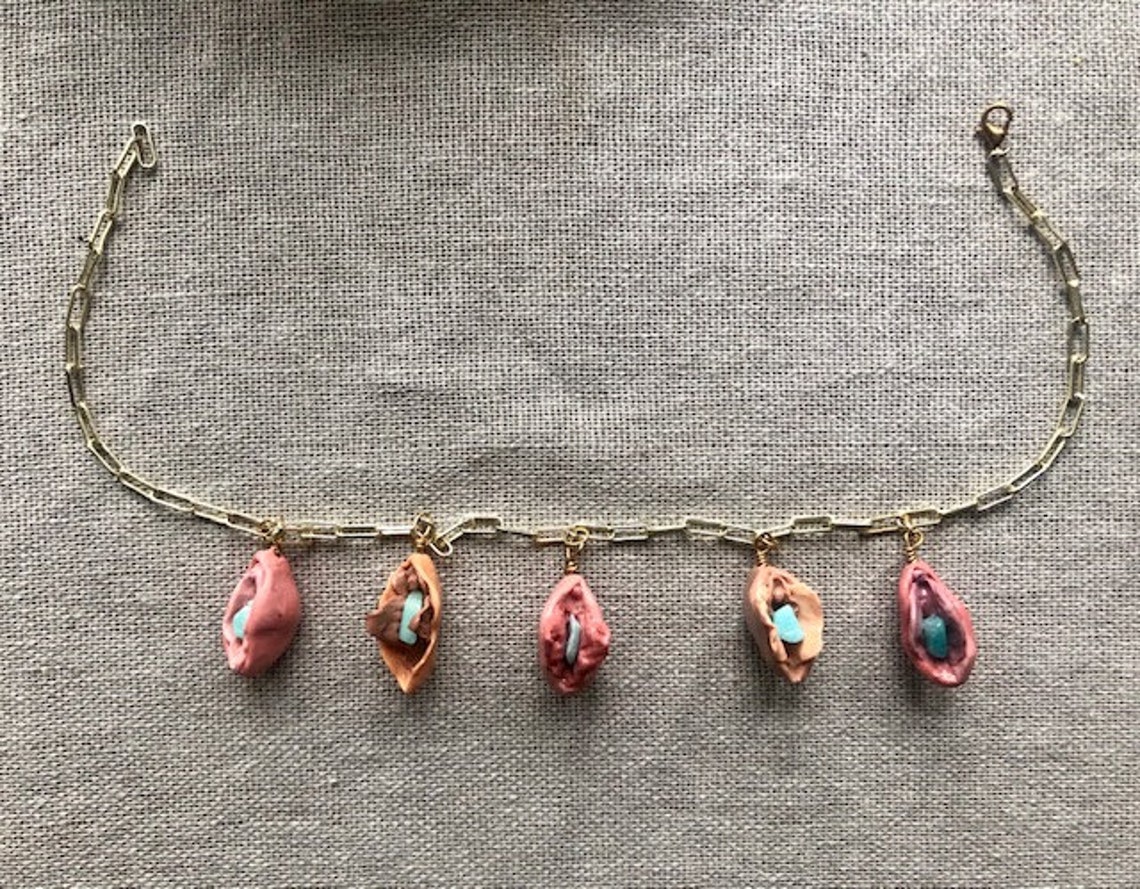 Mounds Of Venus Vulva And Amazonite Necklace Etsy