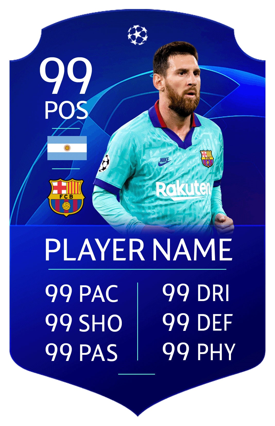 UCL Rare New Design 2021 FUT Card FIFA 21 Ultimate Team Board | Etsy