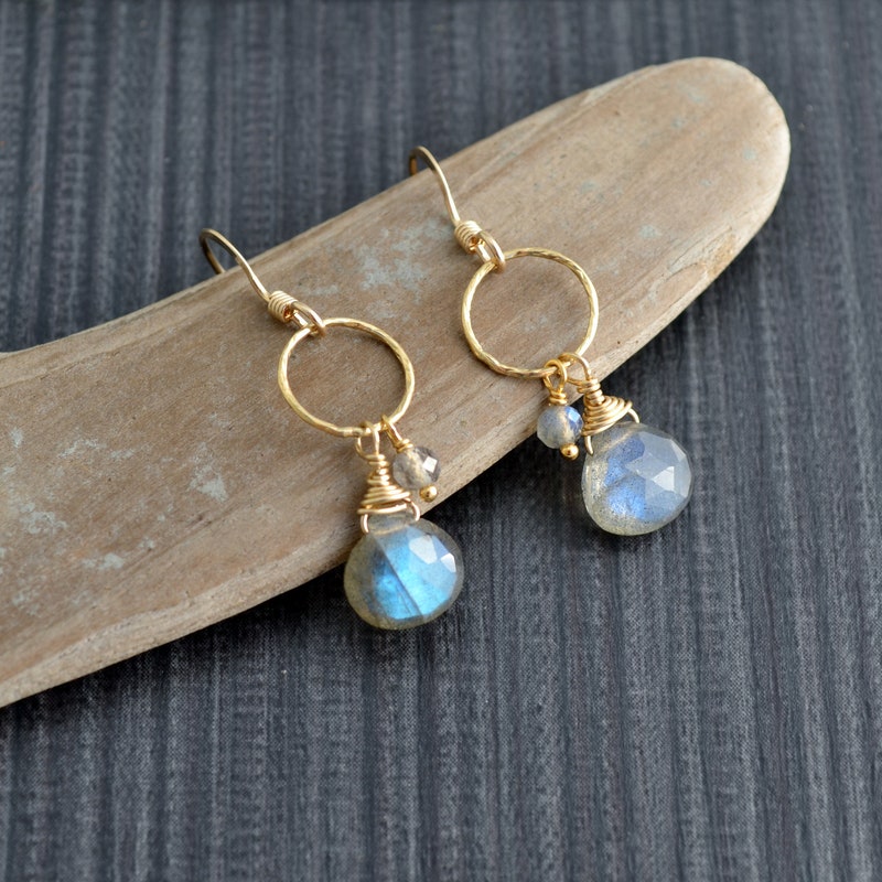 Tiny Dangle Earrings - Etsy