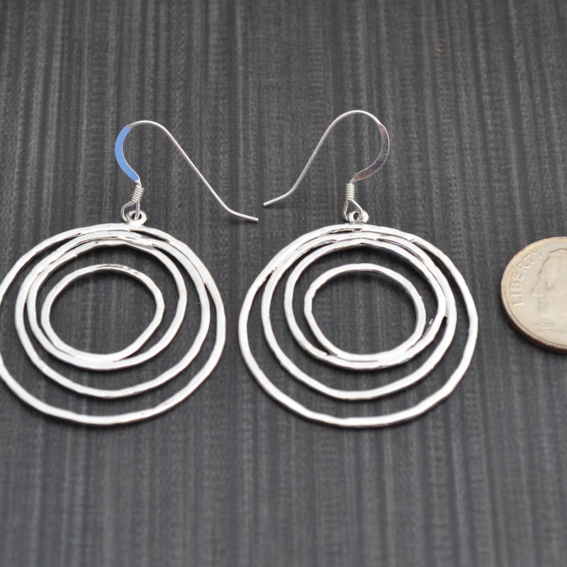 Circle Earrings - Etsy