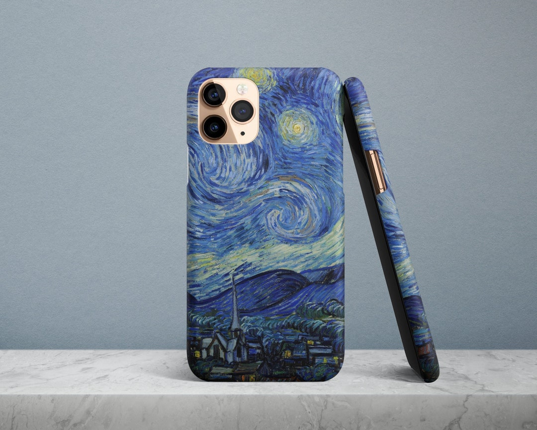 Van Gogh Starry Night Phone Case for iPhone 15, 14, 13 Pro Max, 12 Mini ...