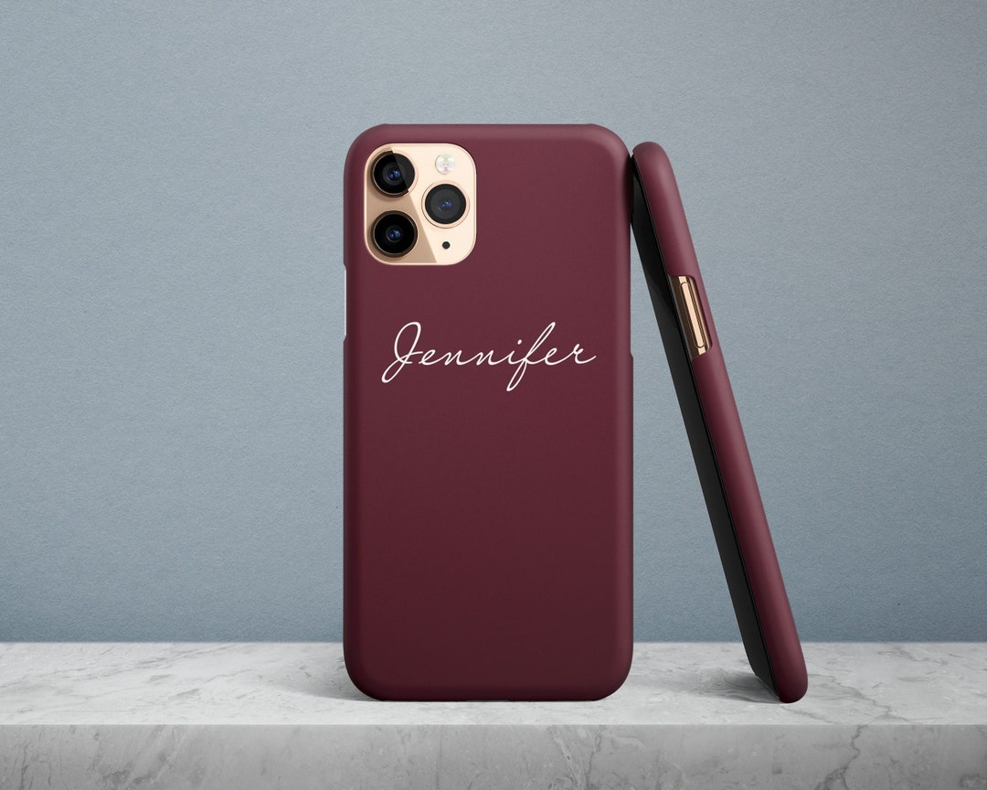 Custom Burgundy Phone Case for iPhone 15, 14, 13 Pro Max, iPhone 12 ...