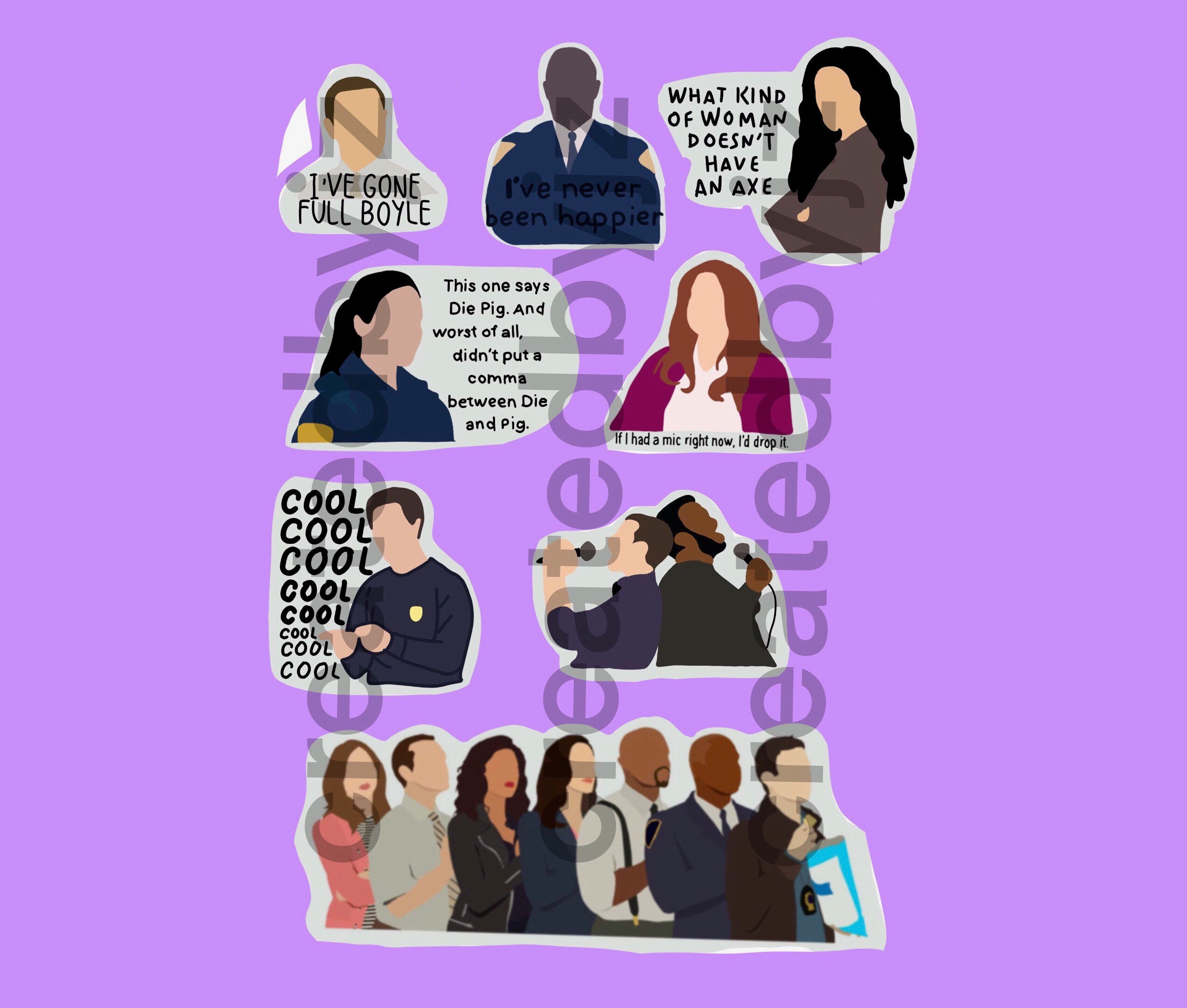 Brooklyn 99 Sticker Pack | Etsy