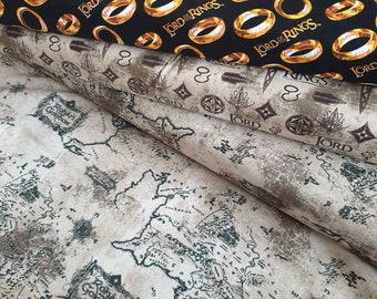 Middle Earth Map Fabric - Etsy UK
