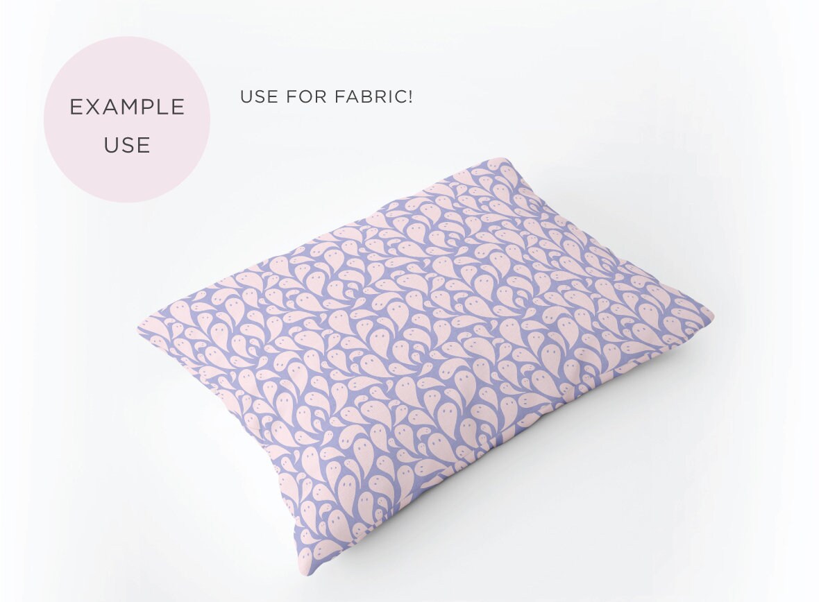 Pastel Halloween Digital Paper Cute Spooky Seamless Pattern - Etsy