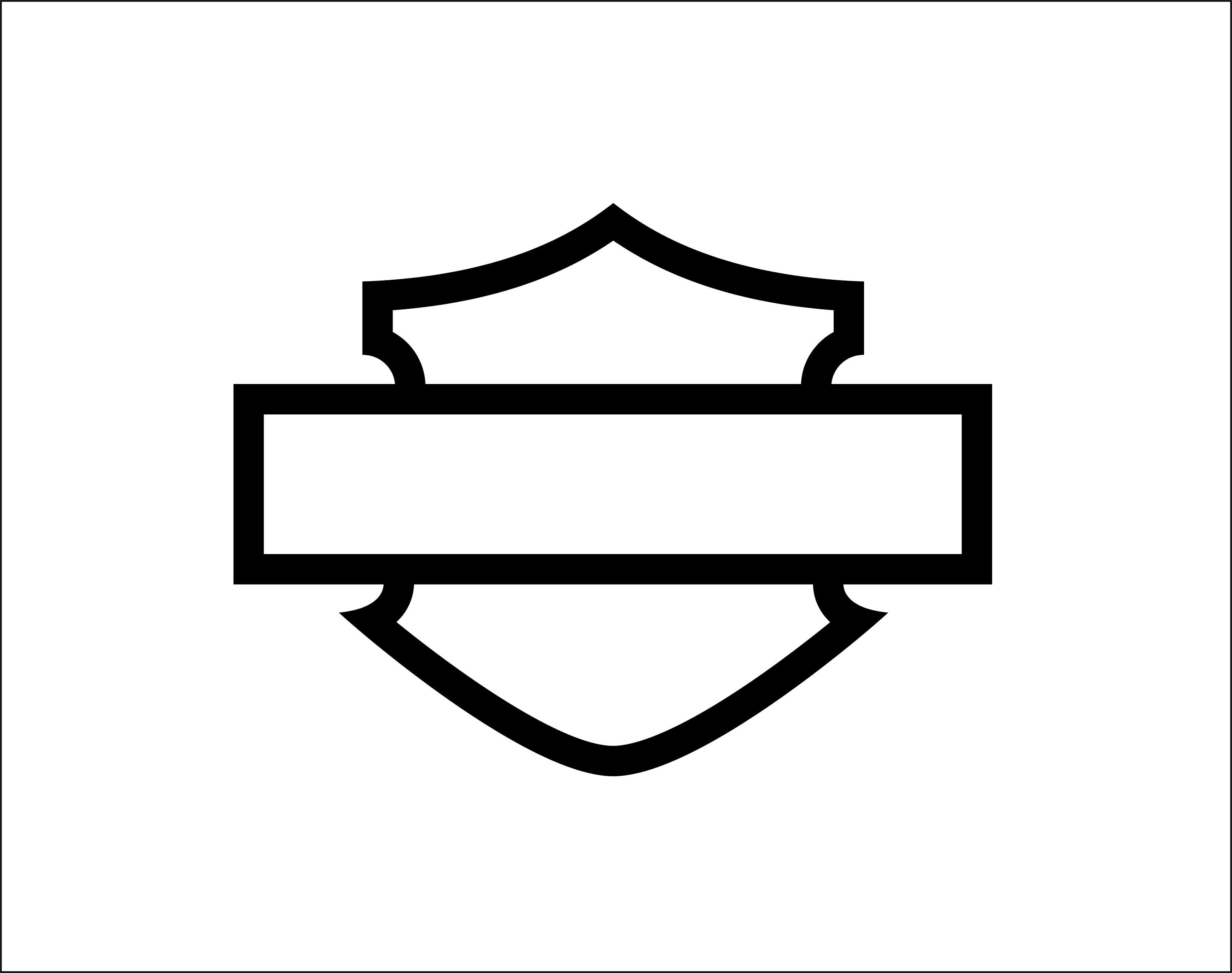 Custom Harley SHIELD Cut Vinyl Decal Sticker. Choose size and | Etsy