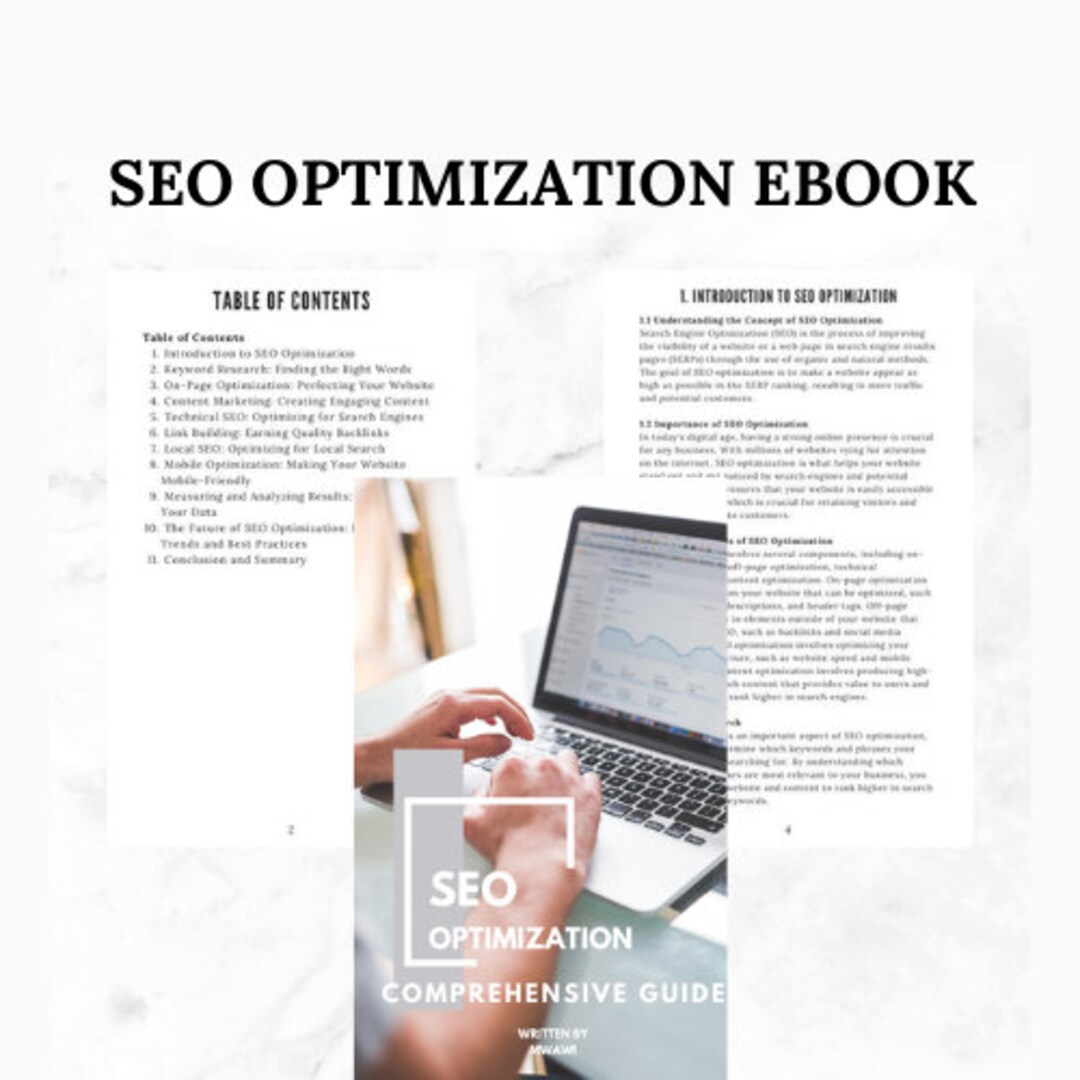 The SEO Optimization Comprehensive Guide E-book, Website SEO Help, How ...