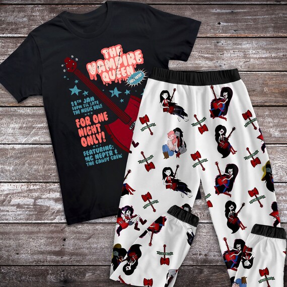 Marceline the Vampire Queen Pajamas Set Adventure Time - Etsy