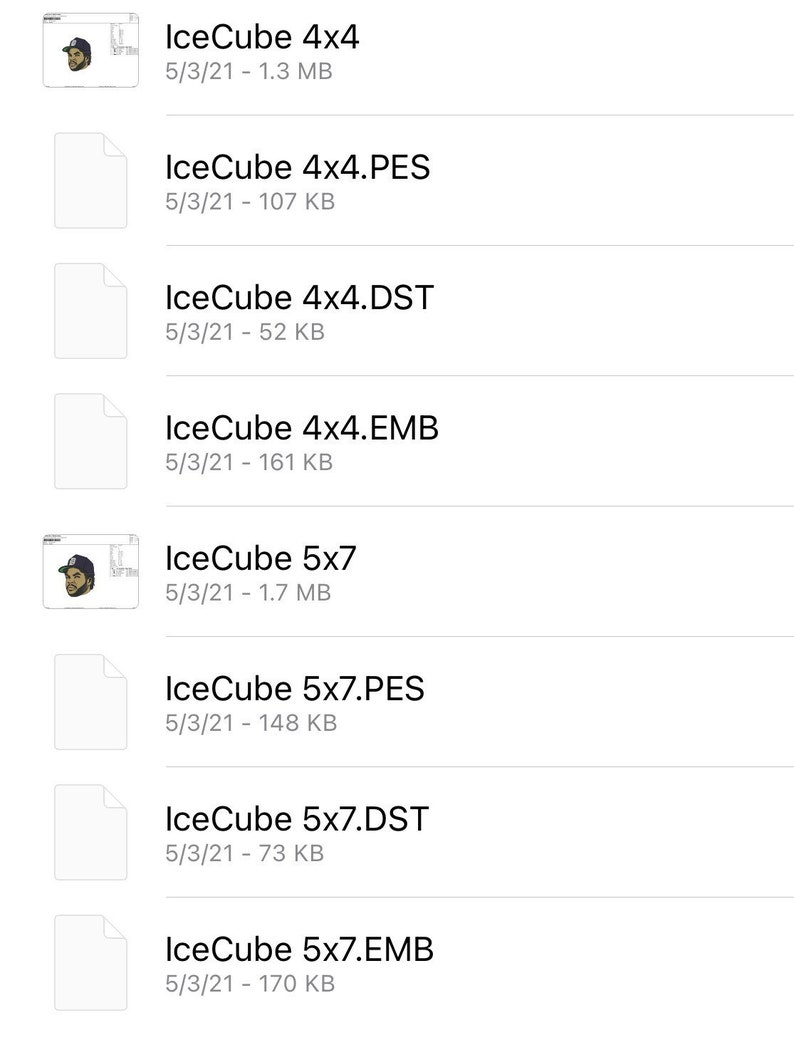 Ice Cube Embroidery File - Etsy