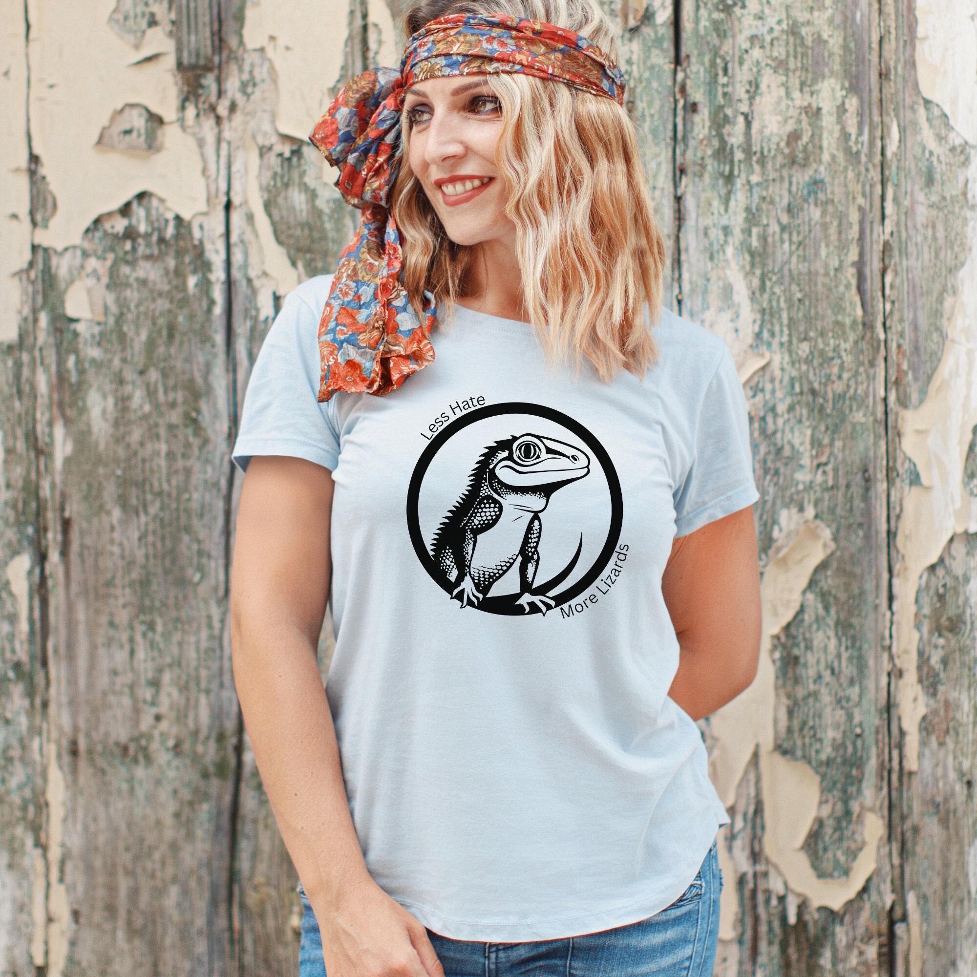 Less Hate More Lizards the Circle Tee, Lizard Lovers Tee, Herpetologist ...