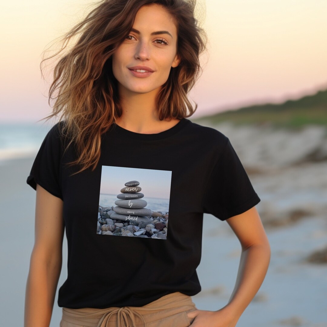 Happiness Never Decreases by Being Shared. gauthama the Lord Buddha Quote T-shirt, Positive ...
