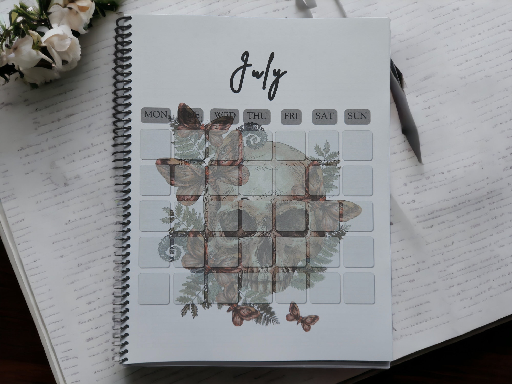 Darkly Elegant Edgar Allan Poe Inspired Schedule Work Planner 8am to ...