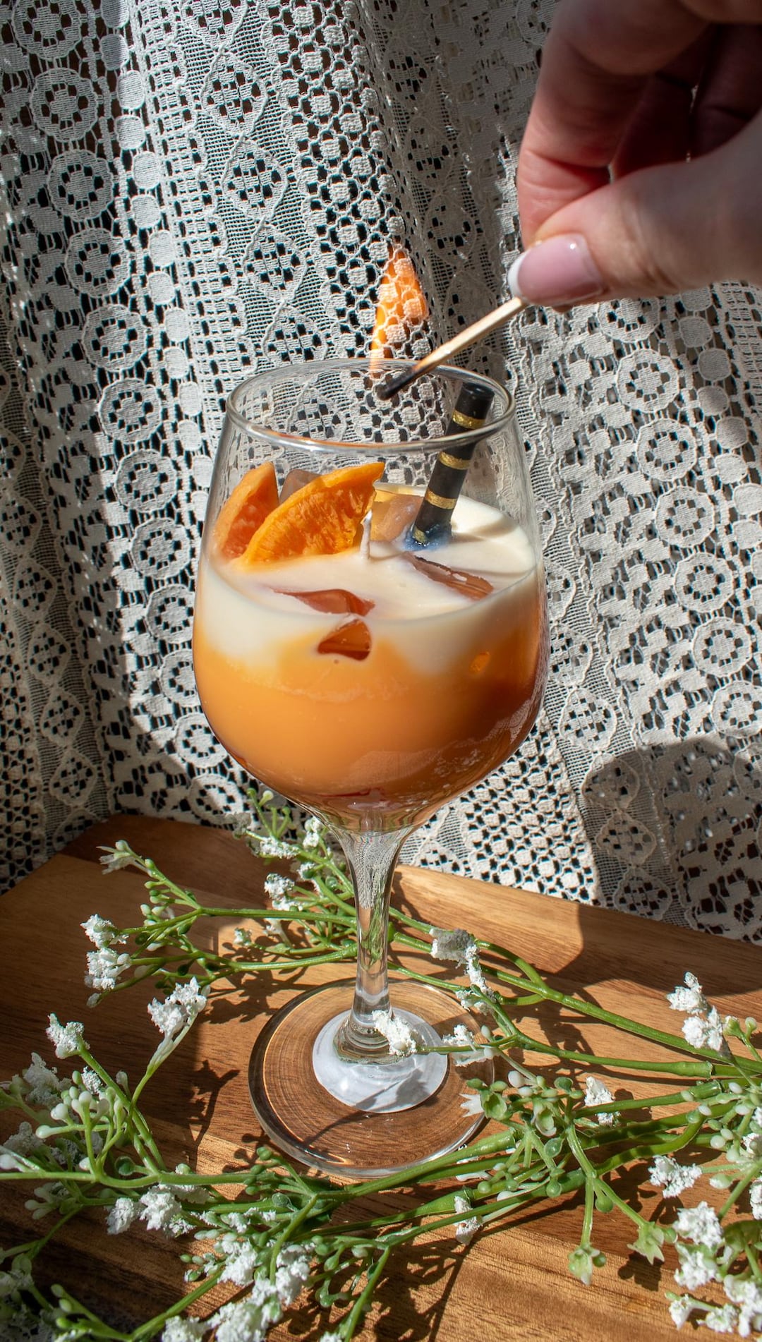 Aperol Spritz Candle, Aperol Spritz, Bar Cart Decor, Birthday Candle ...