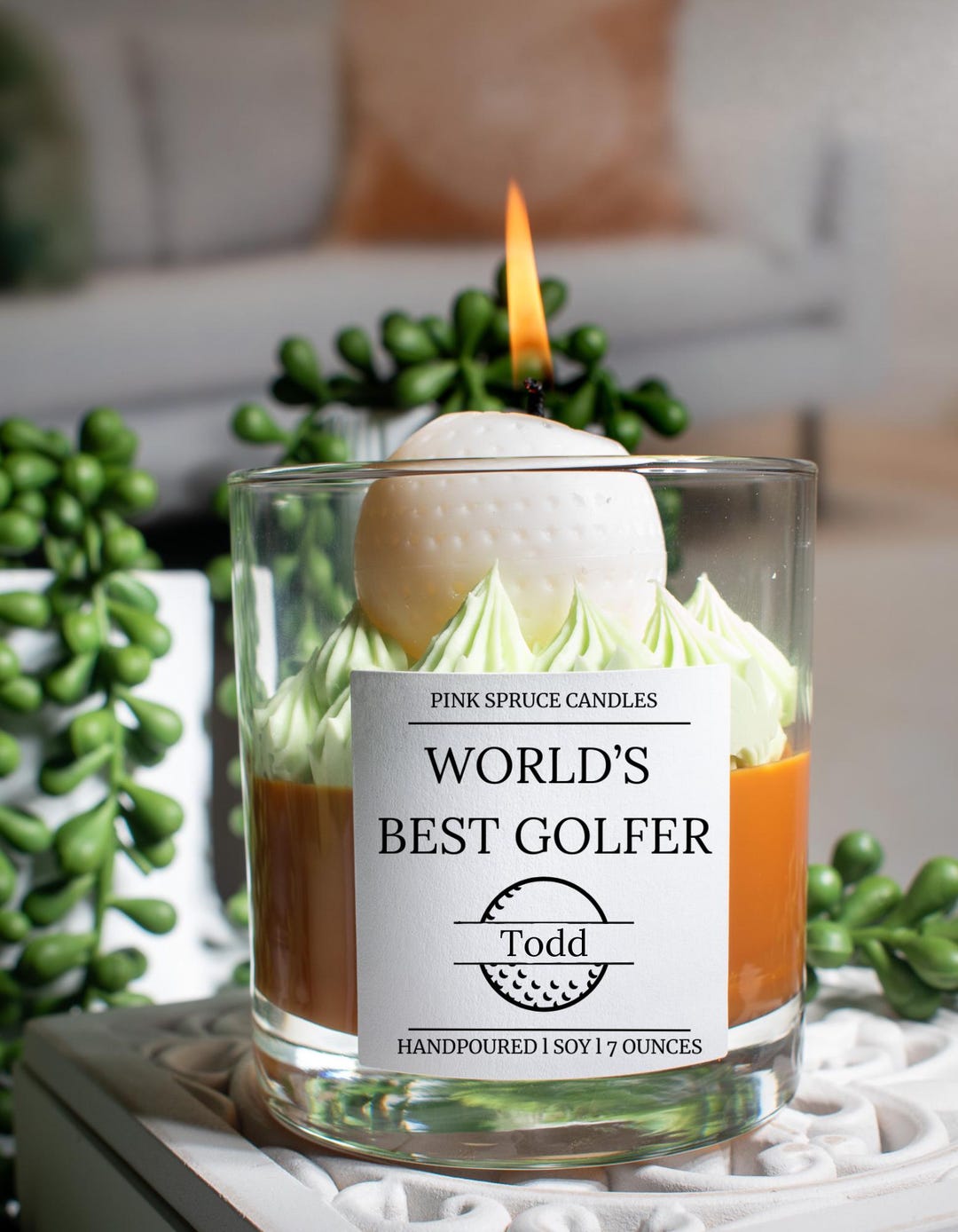 Golf Candle, Fathers Day Candle, Dad Birthday Gift, Golf Gift, Gift for ...