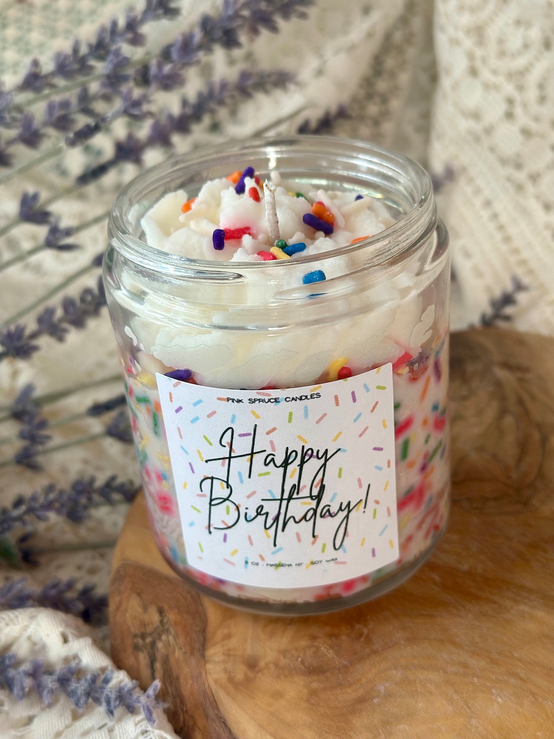 Birthday Cake Candle, Sprinkle Candle, Birthday Basket Item, Dirty 30 ...