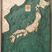 JAPAN 3D Wall Map Made of Natural Wood, Handmade. 61 X 81 Cm. - Etsy UK