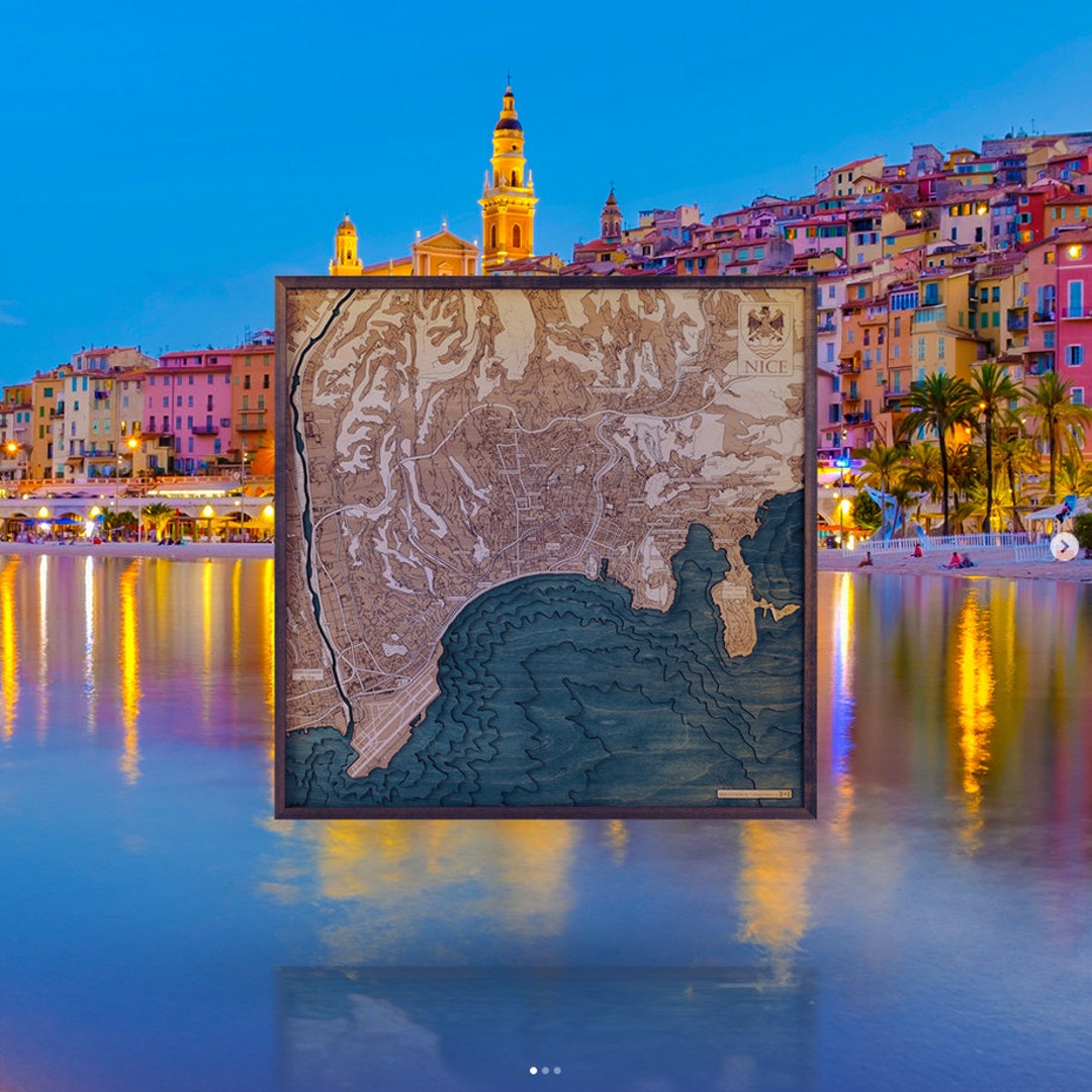 NICE 3D Wall Map Made by Hand From Natural Wood. 81 X 61 Cm. - Etsy UK