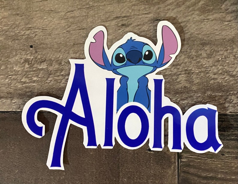 Aloha Stitch Sticker Disney Inspirado | Etsy