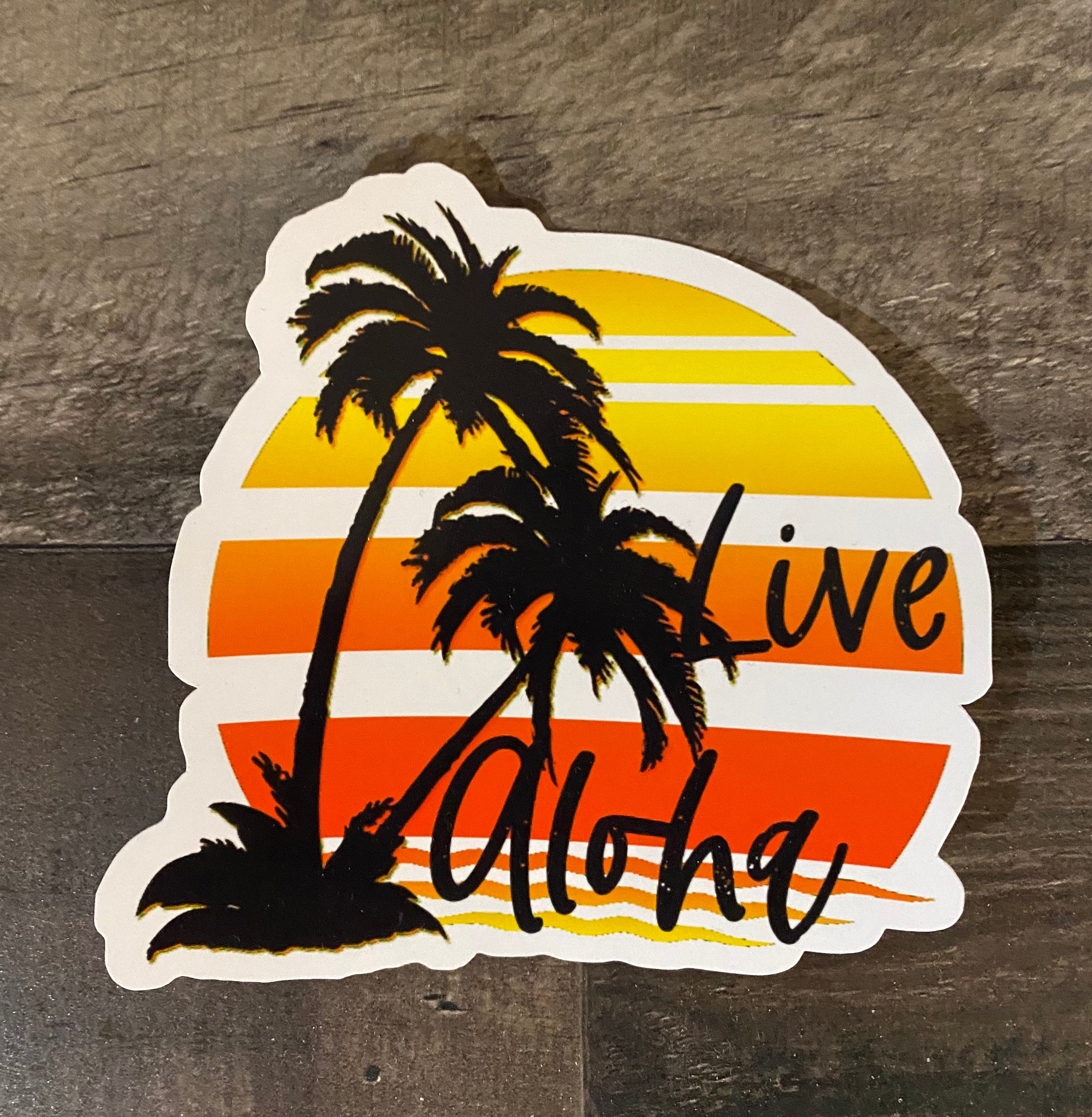 Live Aloha Sticker - Etsy