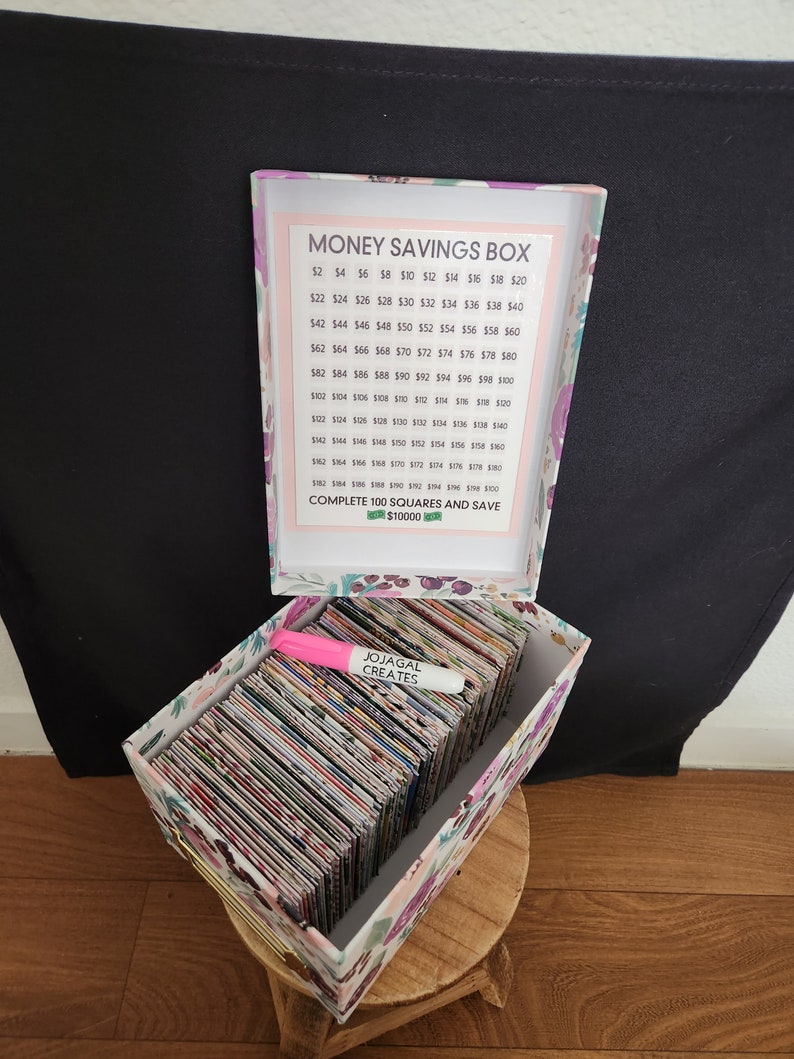 10k Money Savings Challenge 100 Envelopes - Etsy