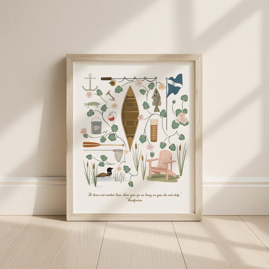 Lake Life Art Print - Etsy