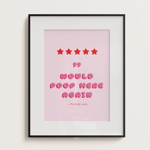 Printable Funny Bathroom Signs, Cheeky Bathroom Art, Digital Download ...
