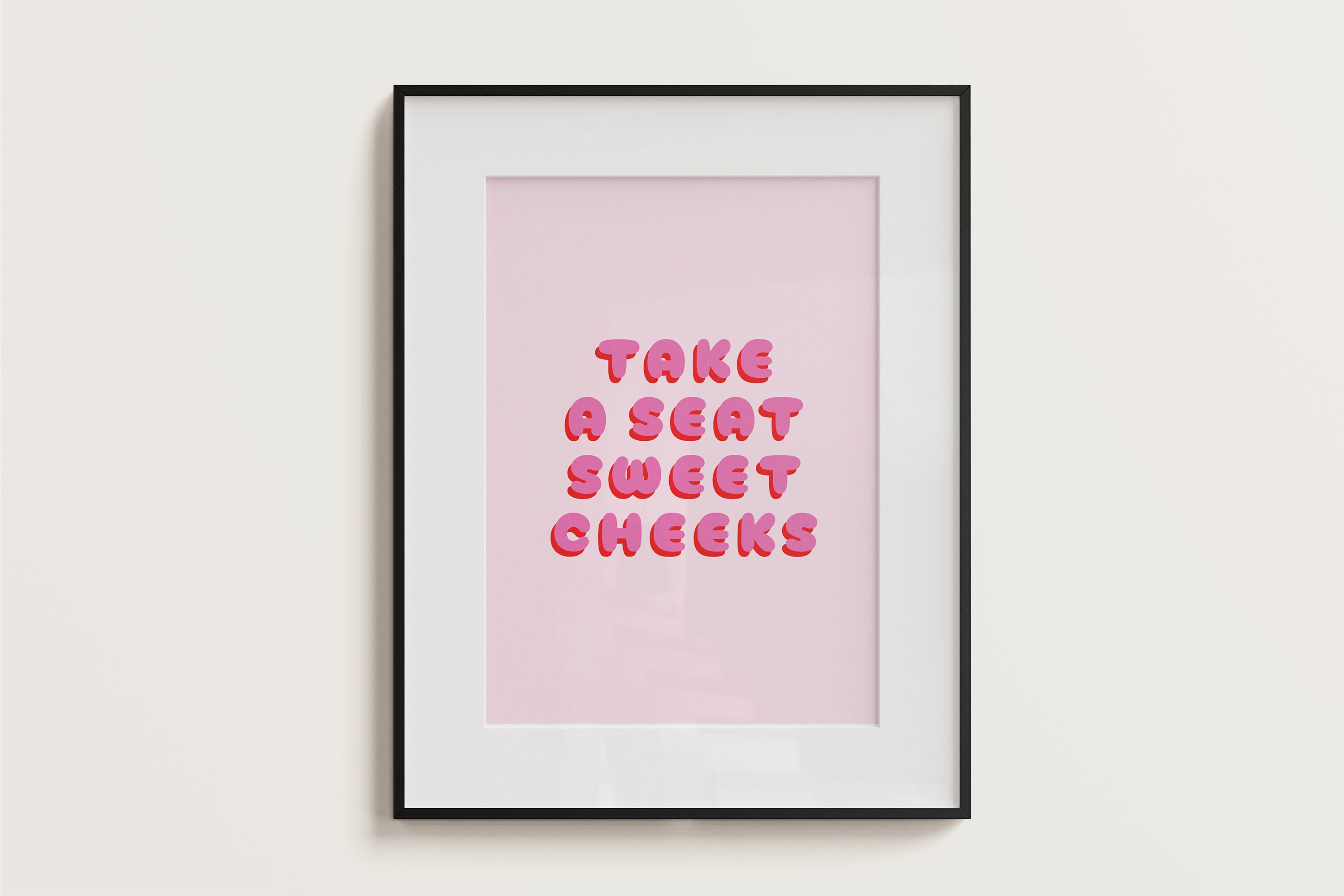 Printable Funny Bathroom Signs, Cheeky Bathroom Art, Digital Download ...