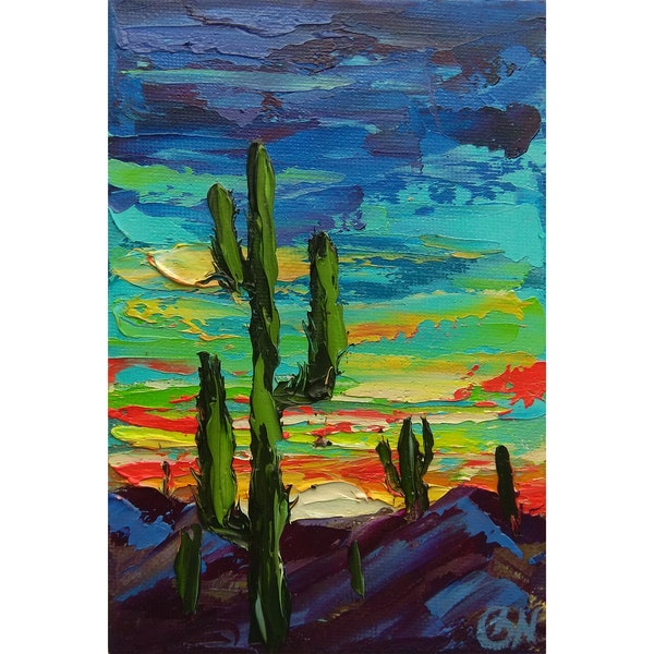 Saguaro Painting - Etsy