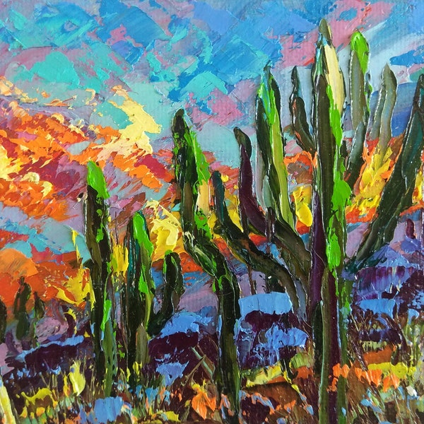 Cactus Painting - Etsy
