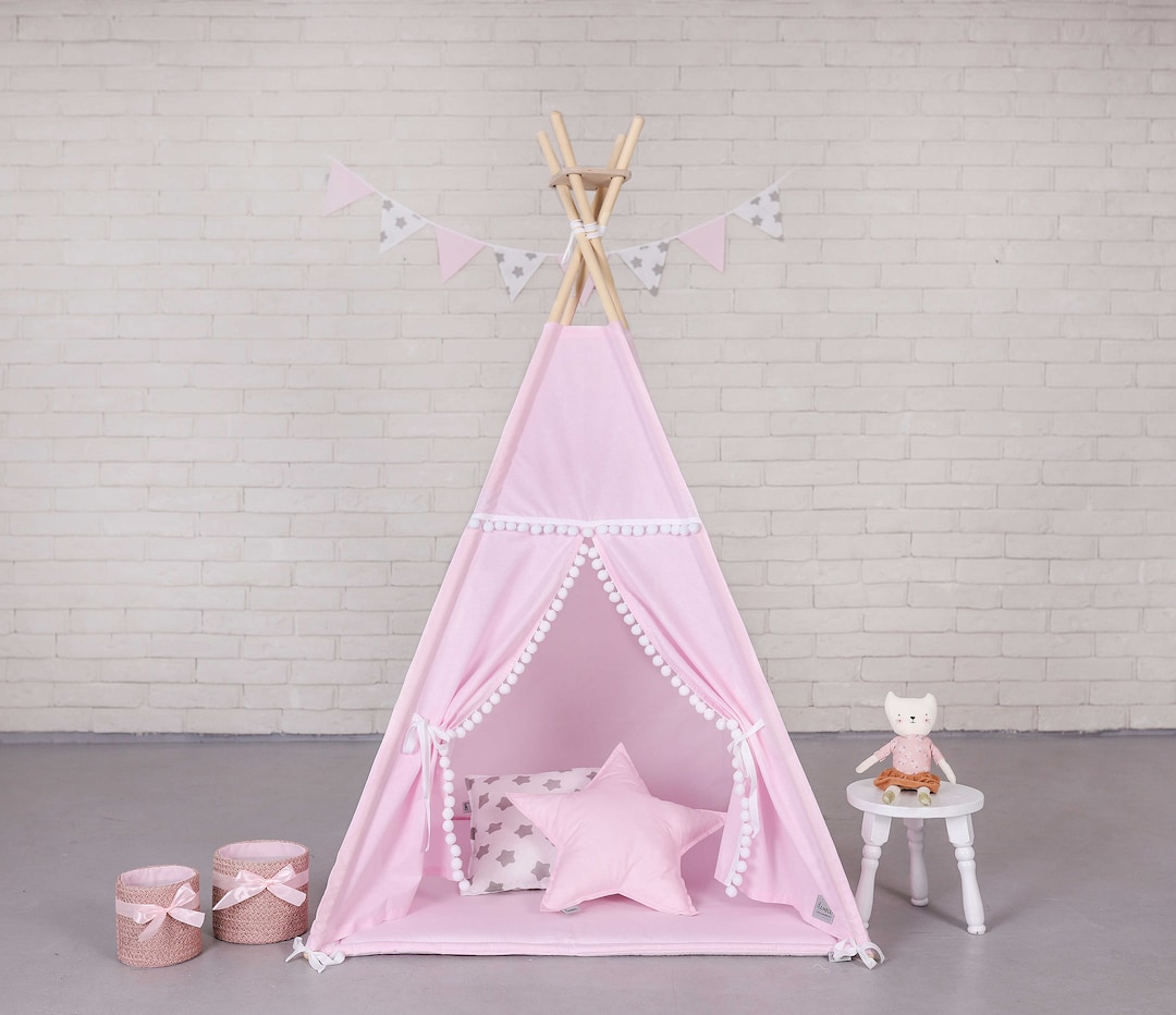 Powder Pink Teepee, Tipi TAMBOO, Teepee Tent, Teepee Tent for Kids ...