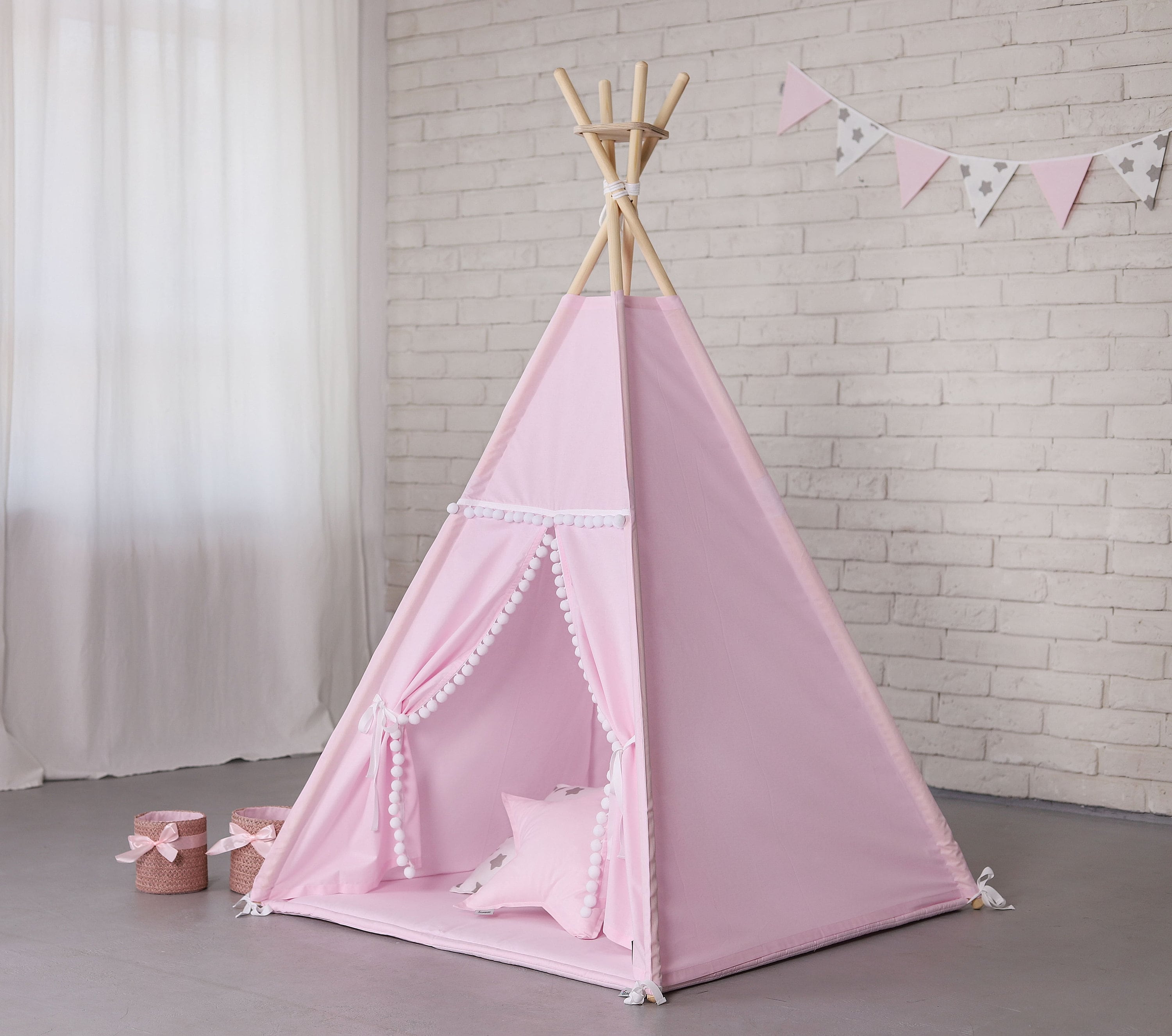 Powder Pink Teepee, Tipi TAMBOO, Teepee Tent, Teepee Tent for Kids ...