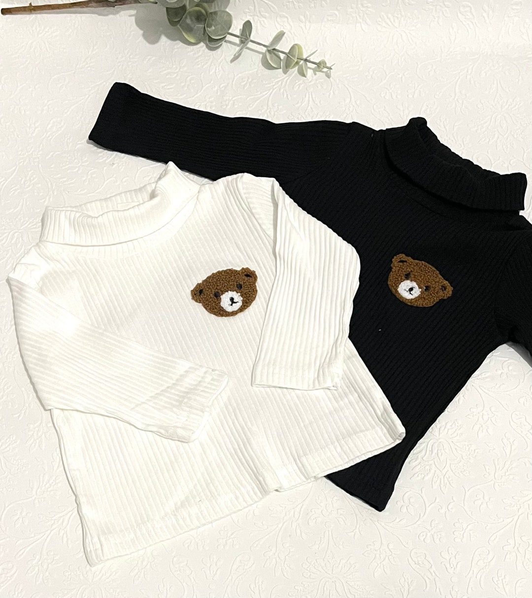 Baby Bear Polo Long Sleeve Top Boys Bear Polo Too Cute Outfit Baby ...