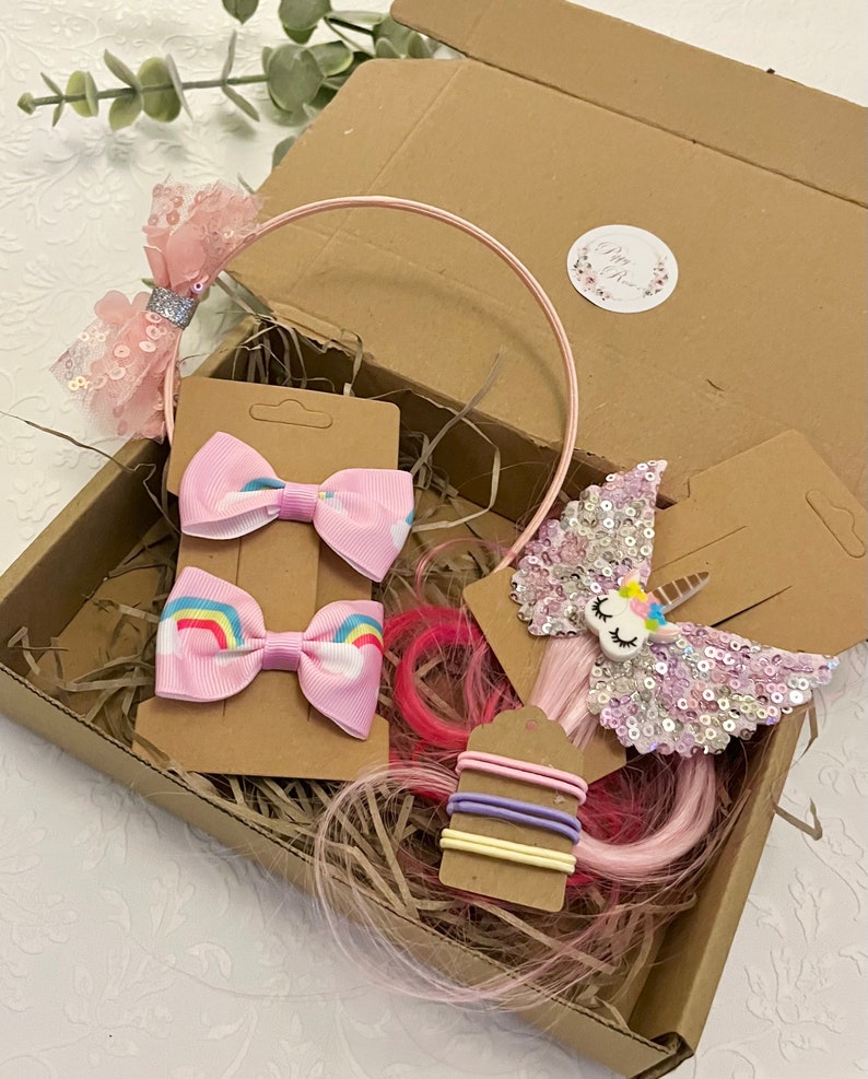 Birthday Hair Set Girls Gift Set Hair Clips Hair Bands Girls Hair ...
