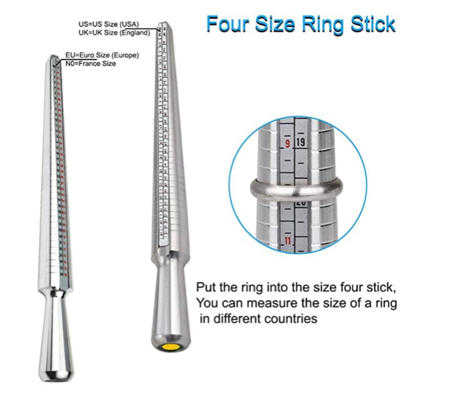 Ring Sizer Measurement Scales Tools for Measuring Rings Diameters ...