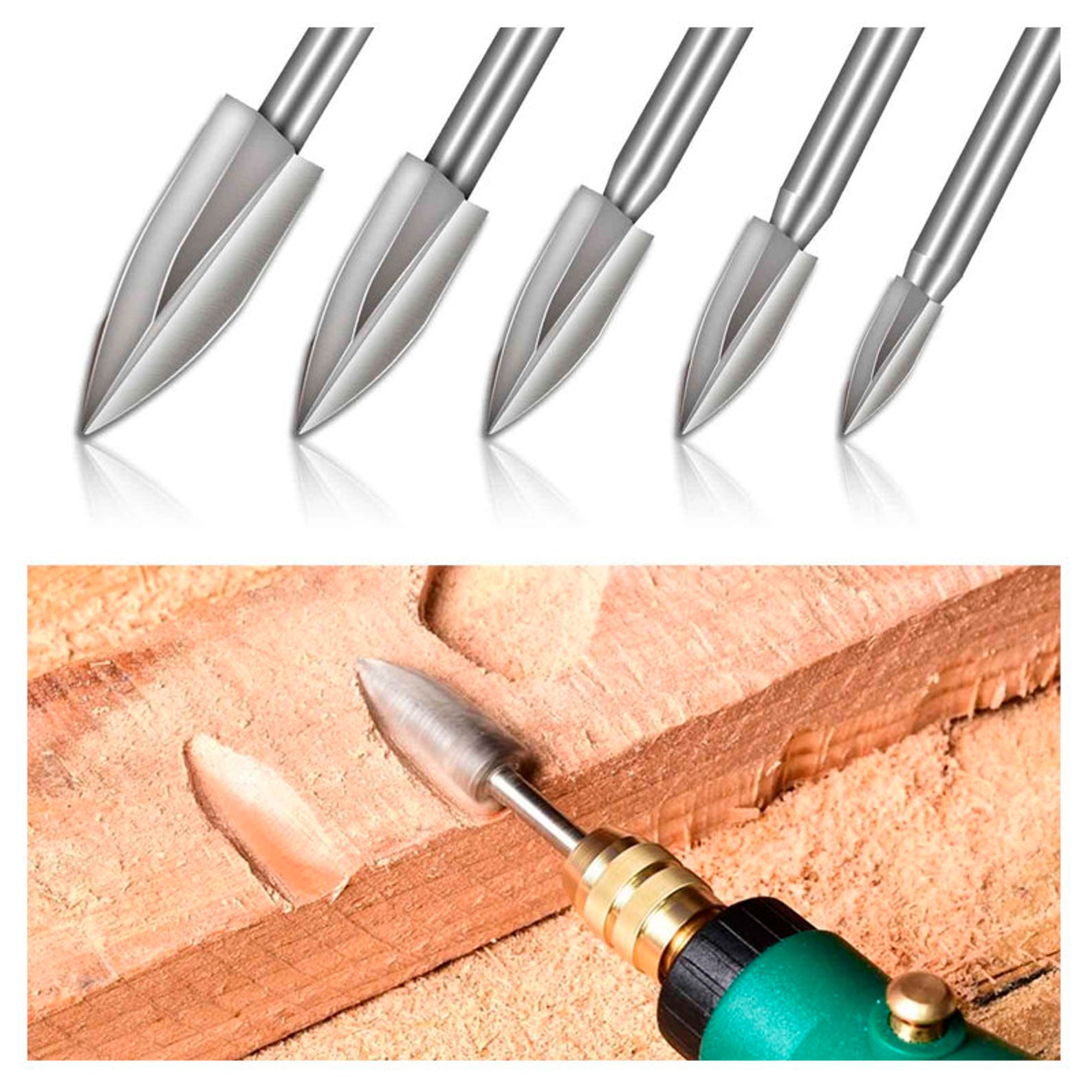 Carving Engraving Drill Bit Set Woodworking Milling Cutters | Etsy