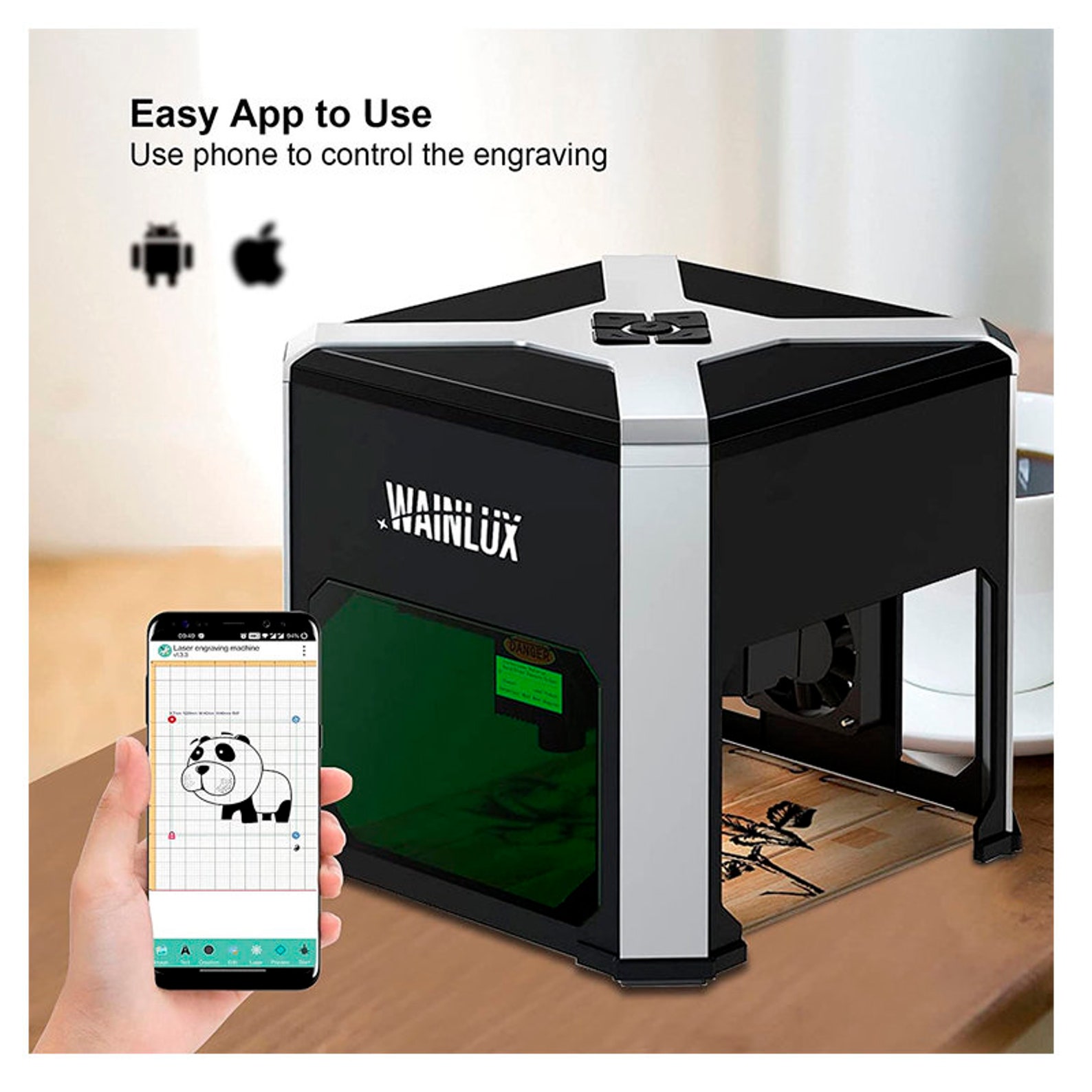 Laser Engraving Machine Portable Laser Engraver 3000mw Laser | Etsy