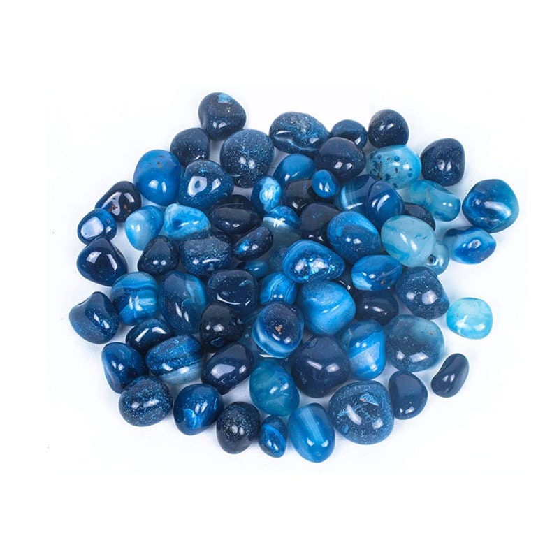 Royal Sapphire Blue River Rocks Garden Rocks Outdoor | Etsy