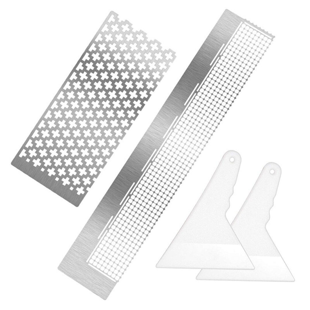 2 Pieces Square & Round Diamond Painting Ruler Mesh Ruler Grid - Etsy